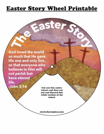 Easter Story Wheel Printable Craft - Stories By Stephen