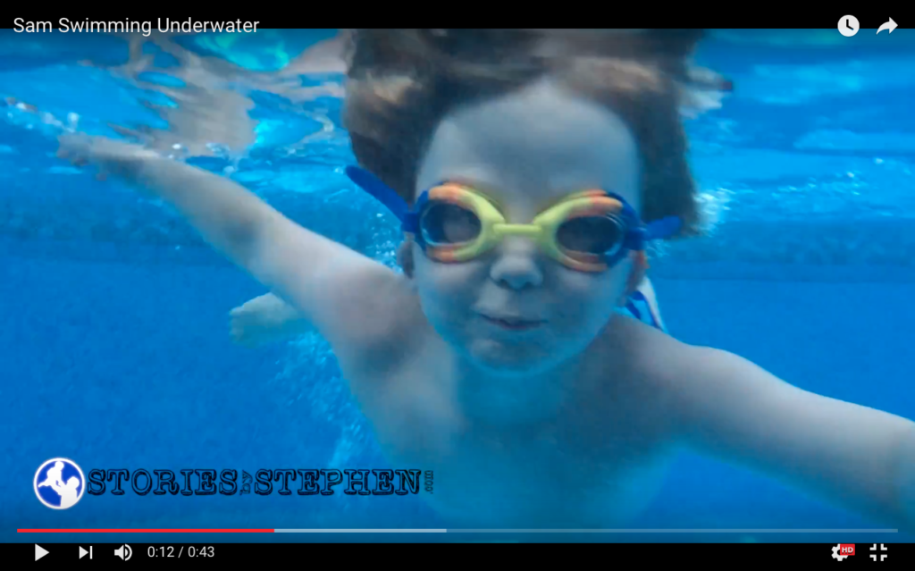 Sam Swimming Underwater - Stories By Stephen